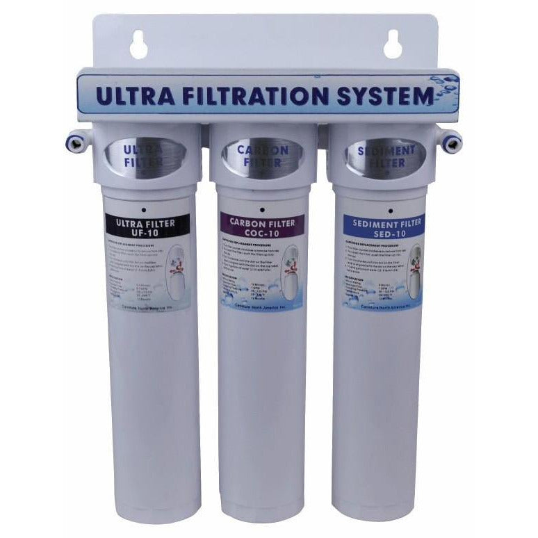 AQUA FLO 475 QC UNDER SINK FILTRATION SYSTEM WITH TRIPLE STAGE ULTRA F ...